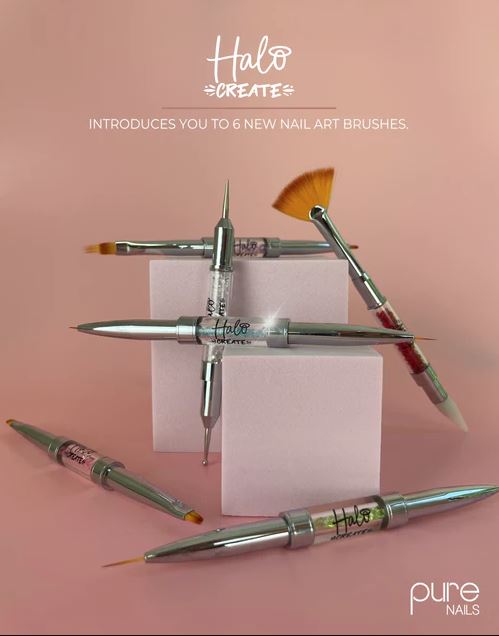 Halo Create Nail Art Brushes — Terrisales Salon Supplies